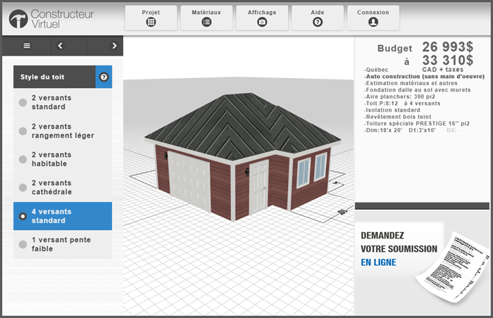 Nouvelle application: Logiciel d'estimation en construction ...